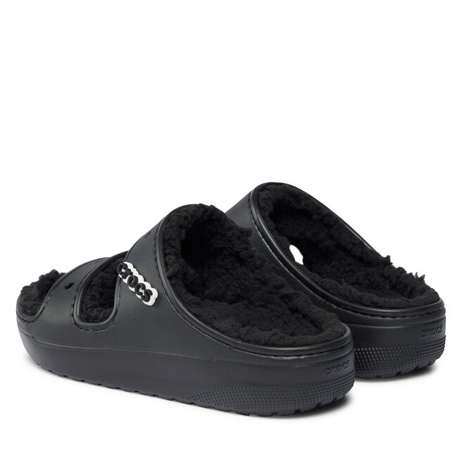 Klapki Crocs Crocs Classic Cozzy Sandal 207446 Czarny | eobuwie.com.pl