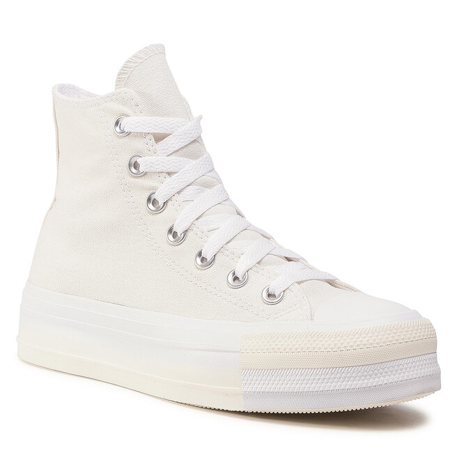 Bambas Converse Ctas Double Stack Lift Hi 568758C Beis | zapatos.es