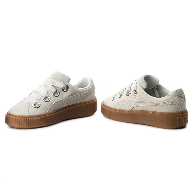 Sneakers Puma Platform Kiss Suede 366461 02 Beige | escarpe.it