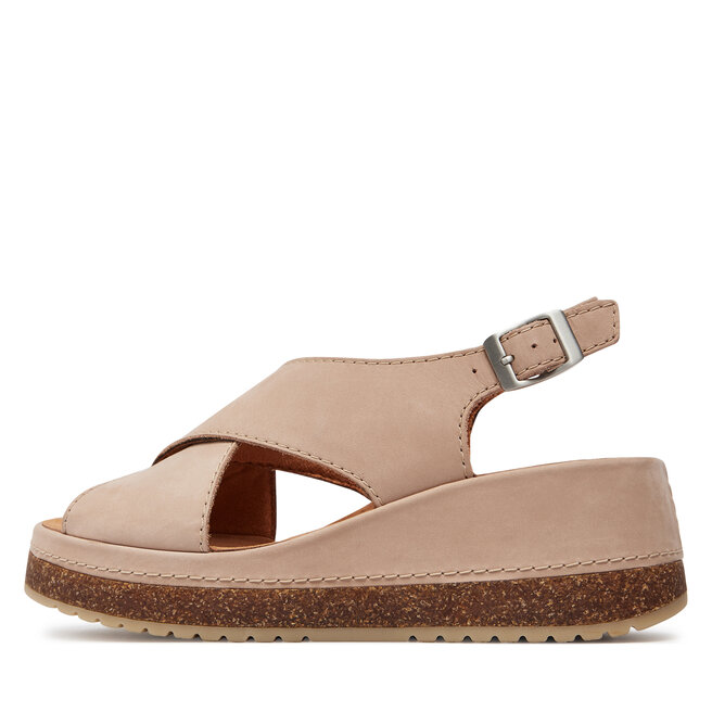 Sandały Clarks Kassanda Step 26177302 Sand Nubuck | eobuwie.com.pl
