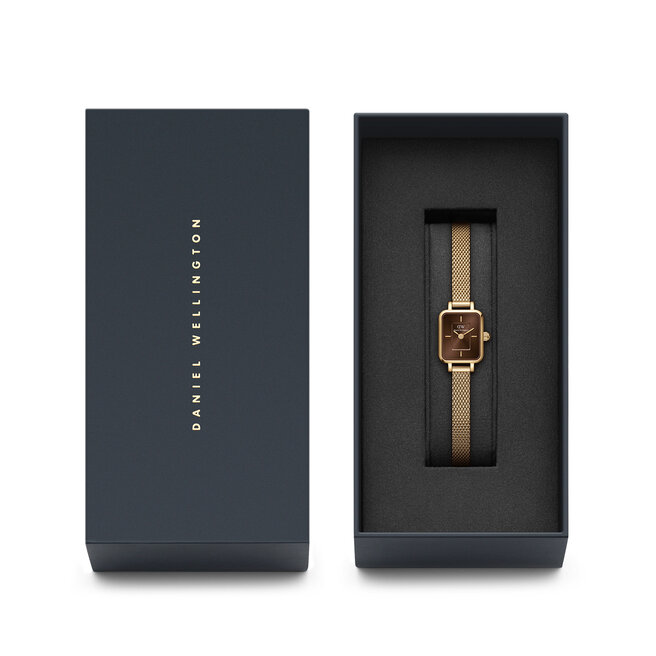 Hodinky Daniel Wellington Quadro Mini Evergold Amber DW00100654 Zlatá ...