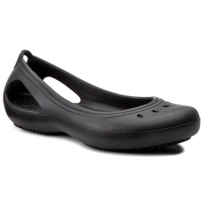 Ballerinas Crocs Kadee Work Flat W 200941 Black | eschuhe.de