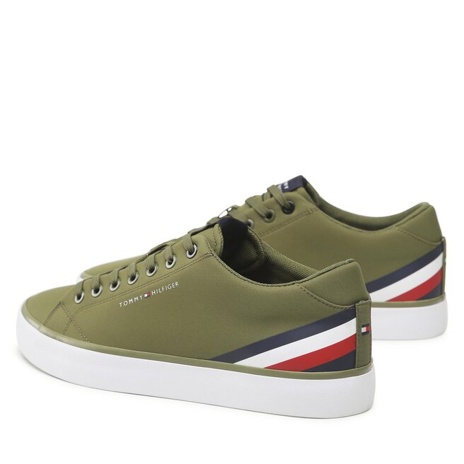 Sneakers Tommy Hilfiger Th Hi Vulc Core Low Stripes Mentor Green L9T ...