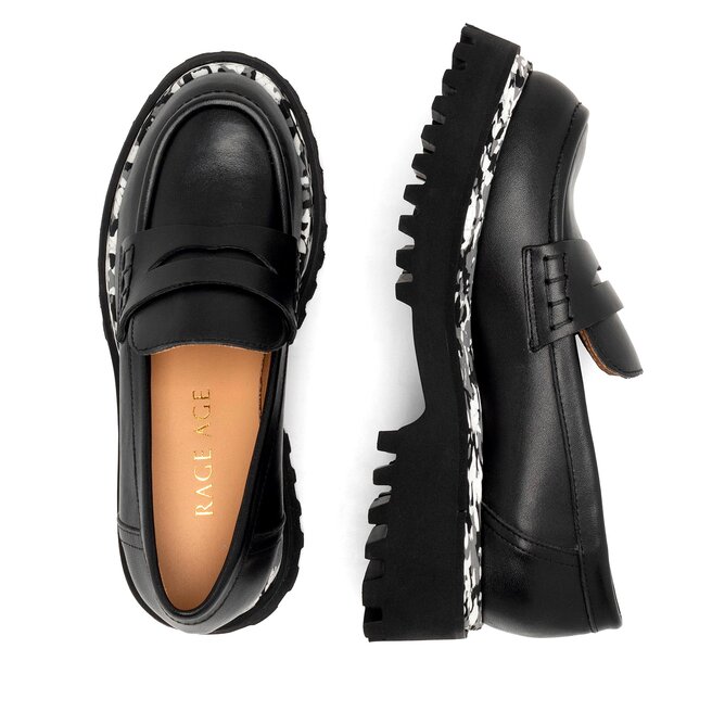 Loafers Rage Age CLERMONT-50102 Μαύρο | epapoutsia.gr
