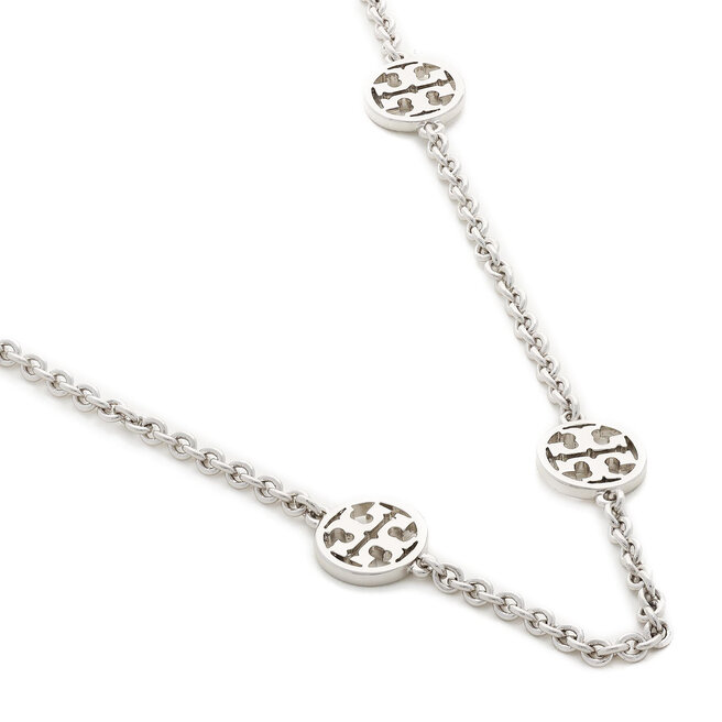 Naszyjnik Tory Burch Delicate Logo Necklace 37419 Srebrny | app.eobuwie ...
