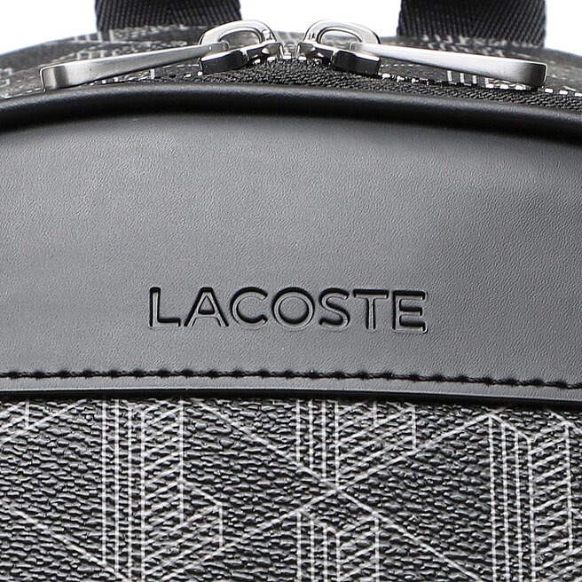 Rucksack Lacoste Backpack NH3649LX Monogram Noir Gris H45 | eschuhe.de