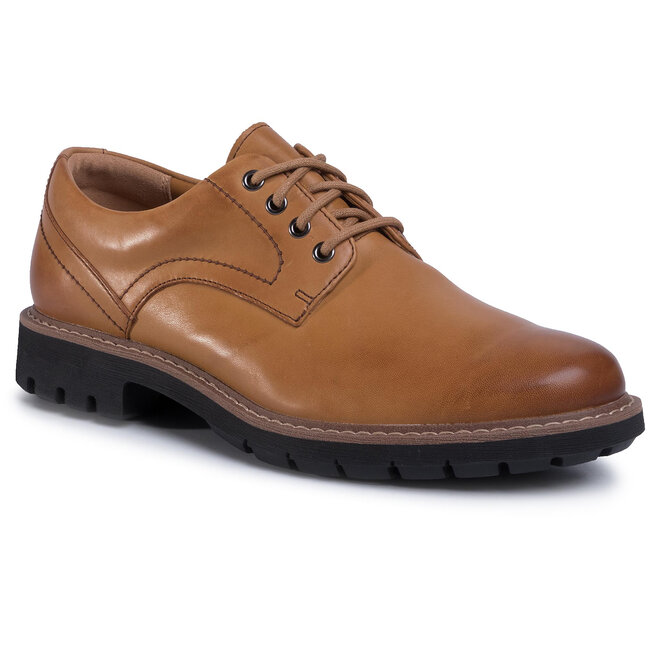Półbuty Clarks Batcombe Hall 261410227 Tan Leather | eobuwie.com.pl