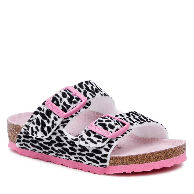 Pantoletten Birkenstock Arizona Kids Bs 1020265 Leo Lilly Black/Pink ...