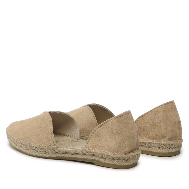 Espadryle Manebi Suede Open-Side Flats K 1.1 O0 Beżowy | eobuwie.com.pl