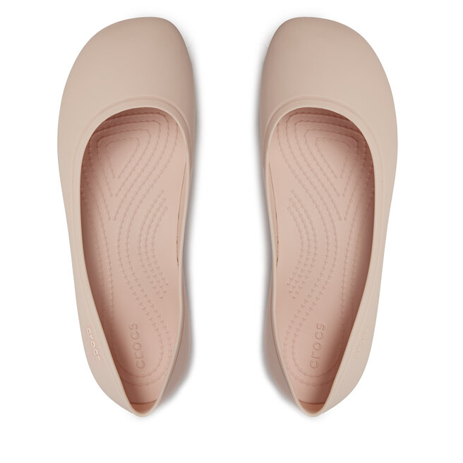 Baleriny Crocs Brooklyn Flat 209384 Biały | eobuwie.com.pl