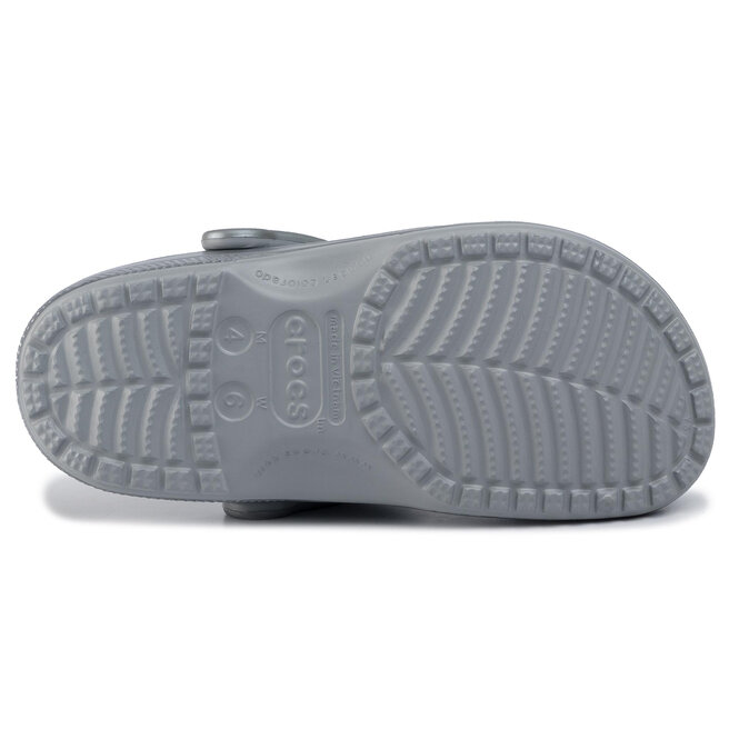 Παντόφλες Crocs Classic Metallic Clog 205831 Gunmetal/Roomy Fit ...