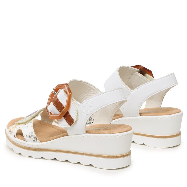 Sandale Rieker 67478-90 Alb | epantofi.ro