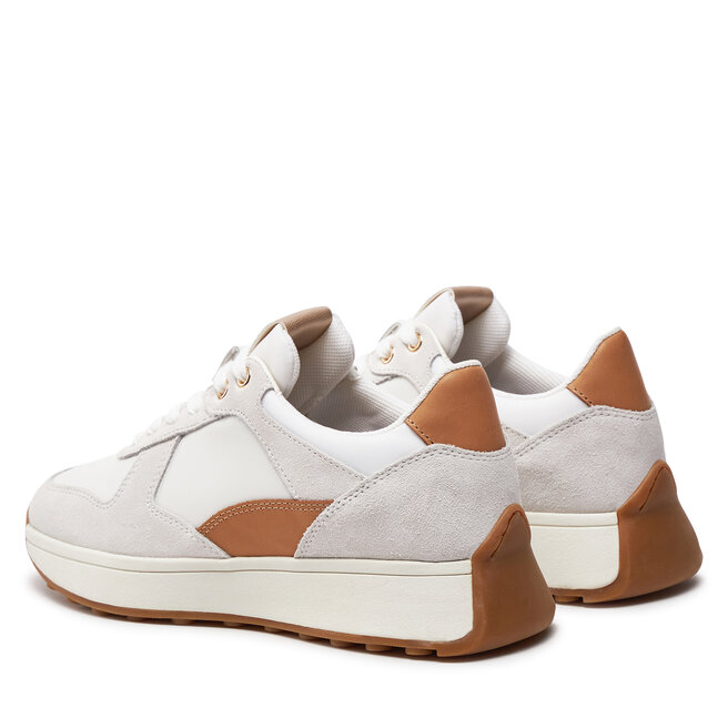 Sneakers Geox D Amabel D45MDA 02285 C1096 Off White/Skin | epantofi.ro