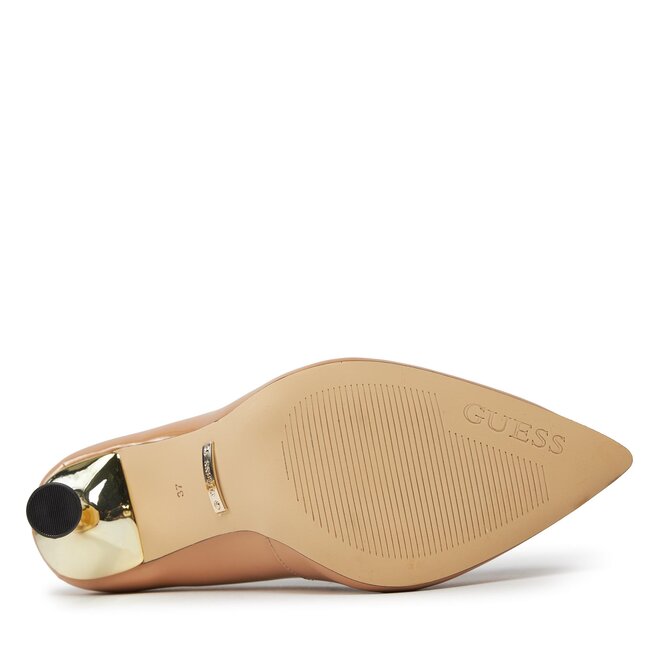 Szpilki Guess Tracker FLPTRK PAT08 Beżowy | eobuwie.com.pl