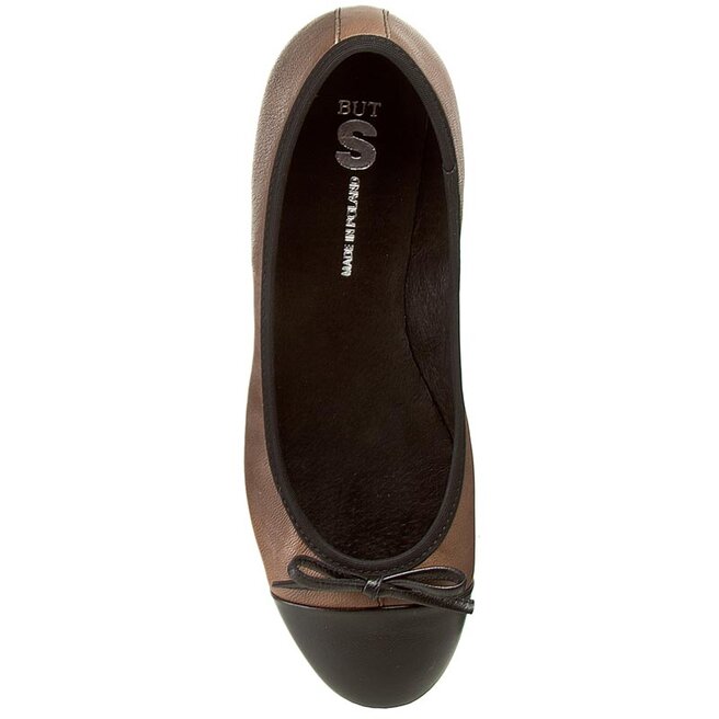Baleríny But-s Y057-PF9-0A0 Camel/Czarny | eobuv.cz