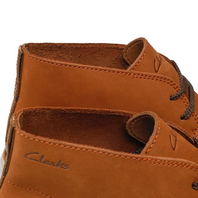 Botines planos Clarks Brahnz Mid 261691137 Tan Nubuck | zapatos.es