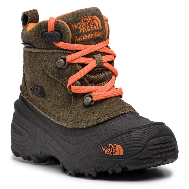 Botas de nieve The North Face Youth Chilkat Lace II T92T5R5QB Tarmac Green/Scarlet Ibis | zapatos.es