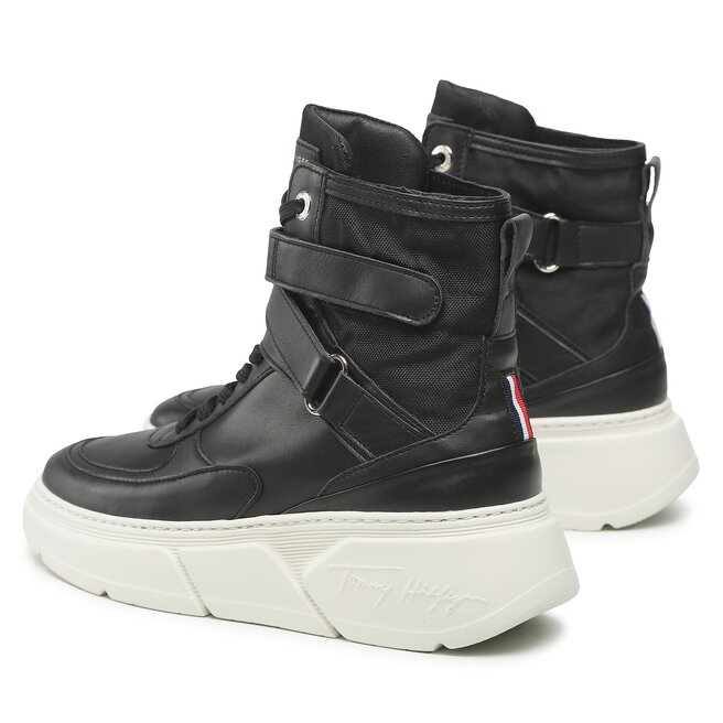 Zapatillas Tommy Hilfiger Chunky Warm Sneaker Higk FW0FW06910 Black BDS ...