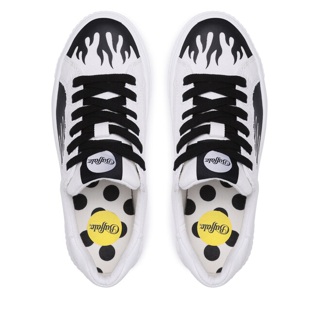 Sneakers Buffalo Paired Flame 1630981 White / Black | eschuhe.de