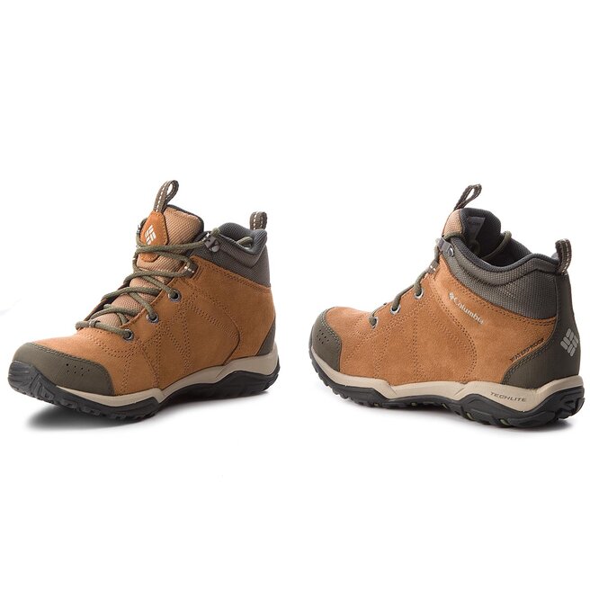 Trekingová obuv Columbia Fire Venture Mid Suede Waterproof BL1717 Hnědá ...