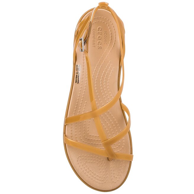 Sandały Crocs Isabella Gladiator Sandal W 204914 Dark Gold/Gold ...