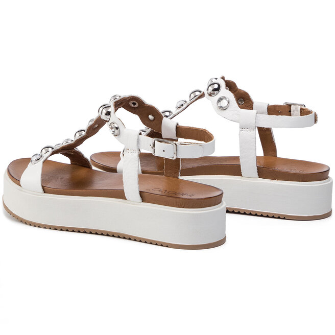 Sandały Inuovo 8733 Biały | eobuwie.com.pl