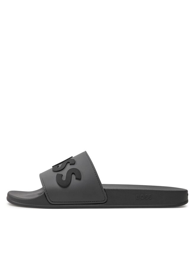 Pantoletten Boss Kirk Slid Rblg N 50498241 Grau | eschuhe.de