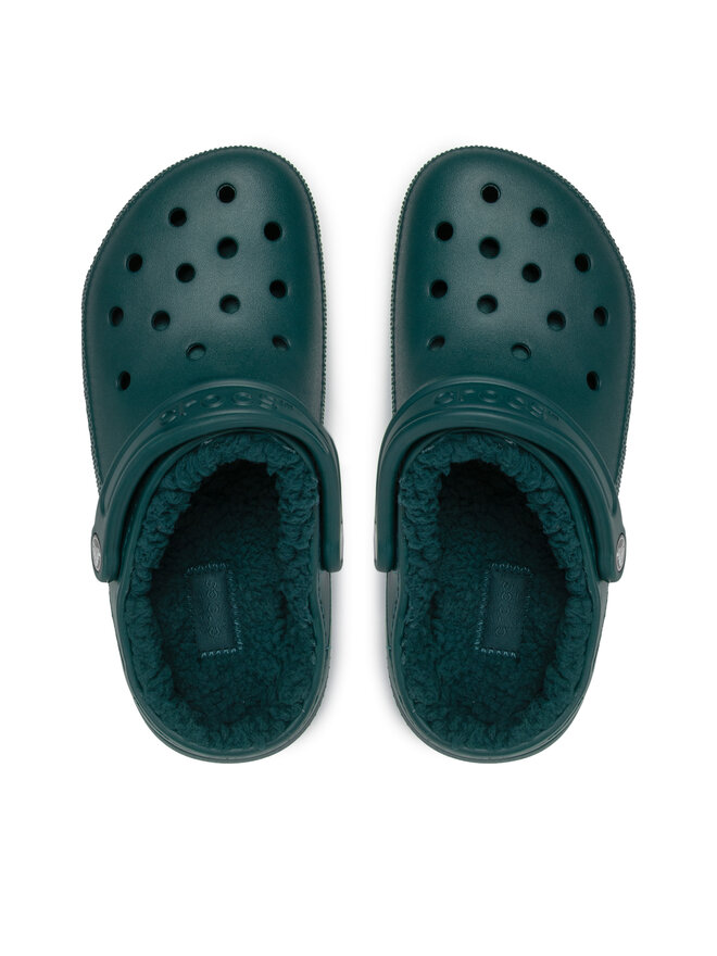 Pantoletten Crocs Classic Lined Clog 203591 Grün | eschuhe.de
