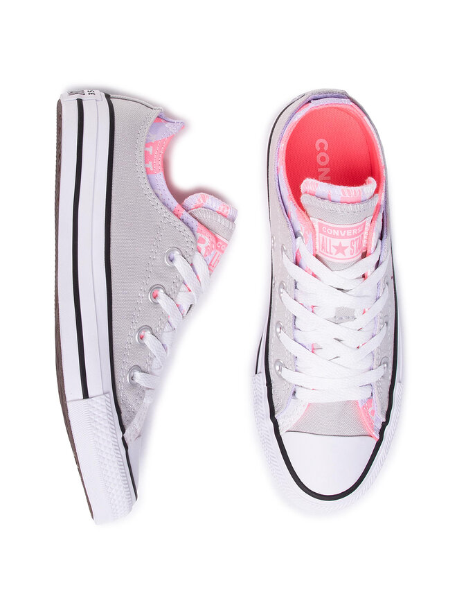 Bambas Converse Ctas Double Upper Ox 567746C Gris | zapatos.es