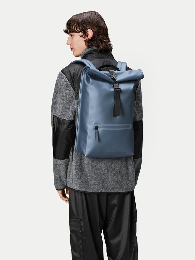 Mochila Rains Rolltop Rucksack W3 13320 Azul | zapatos.es