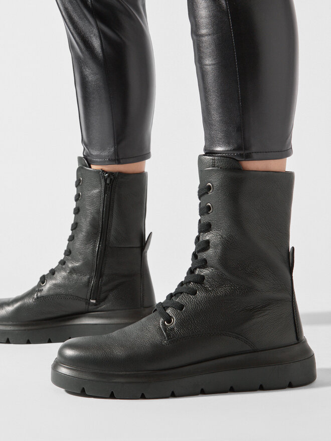 Botki ECCO Nouvelle Black Spin V2 21621301001 Czarny | eobuwie.com.pl