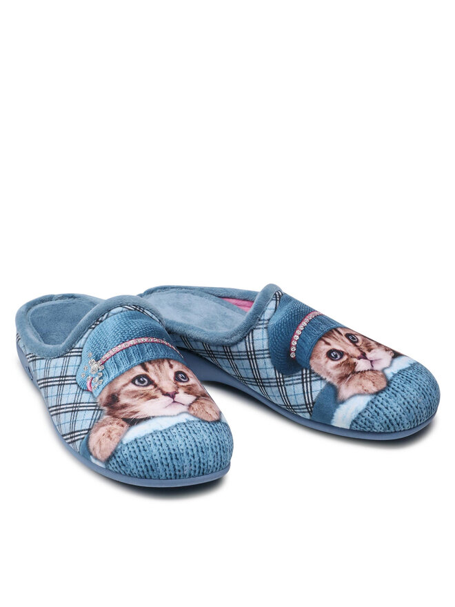 Hausschuhe Sanital-Flex Z25663 Azul Blau | eschuhe.de