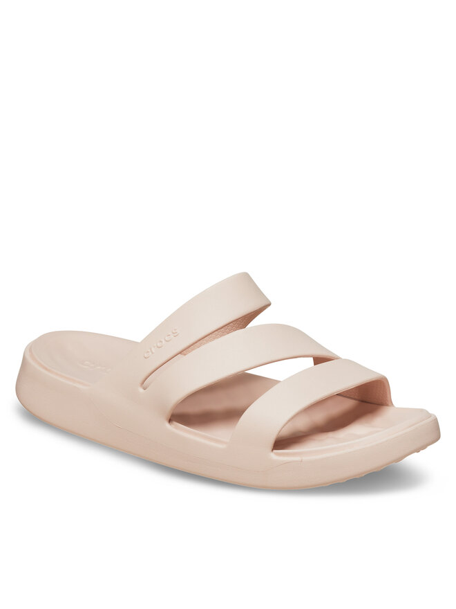 Klapki Crocs Getaway Strappy 209587 Écru | eobuwie.com.pl