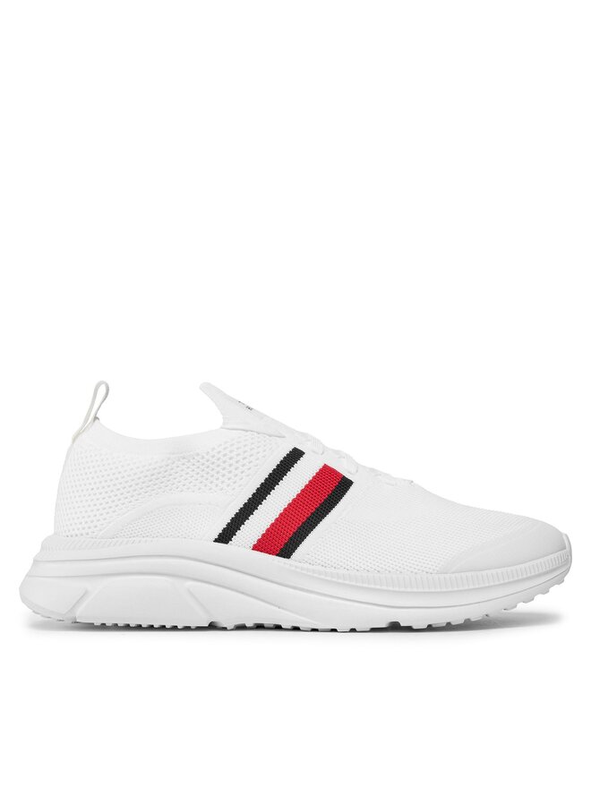Sneakers Tommy Hilfiger Modern Runner Knit Stripes Ess FM0FM04798 Weiß ...