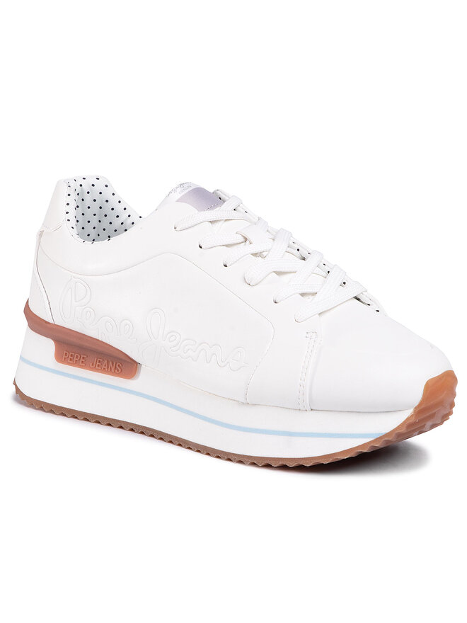 Zapatillas Pepe Jeans Rusper Logo PLS30994 Blanco | zapatos.es