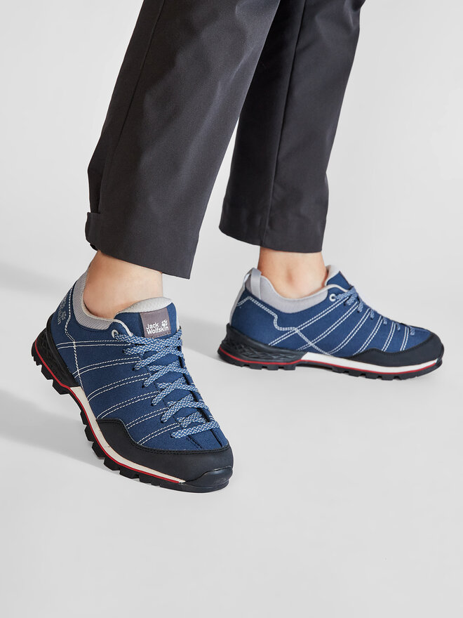 Trekkingschuhe Jack Wolfskin Scrambler Low M 4036701 Dunkelblau ...