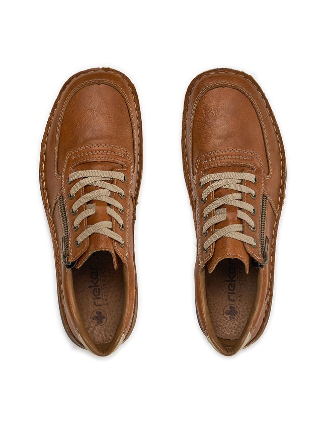 Sneakersy Rieker 03030-25 Brązowy | eobuwie.com.pl