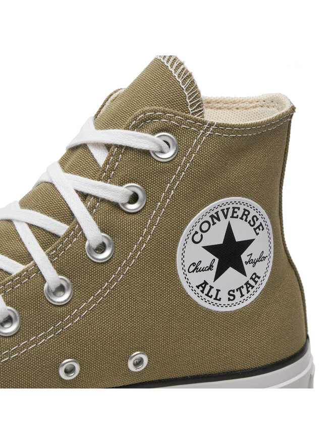 Teniși Converse Chuck Taylor All Star Lift Hi A07571C Kaki | epantofi.ro