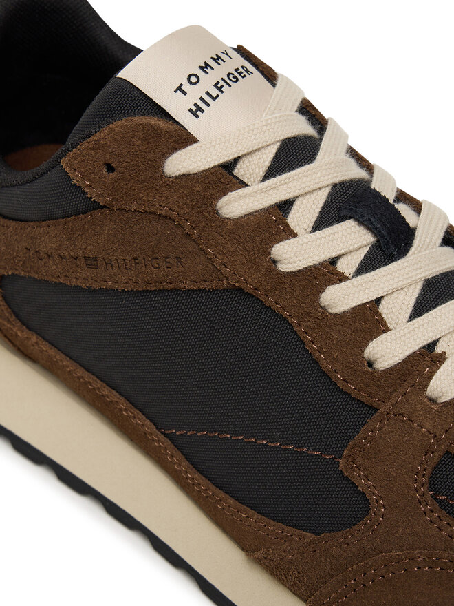 Sneakers Tommy Hilfiger New Runner Eva Mix FM0FM05638 Maro | epantofi.ro