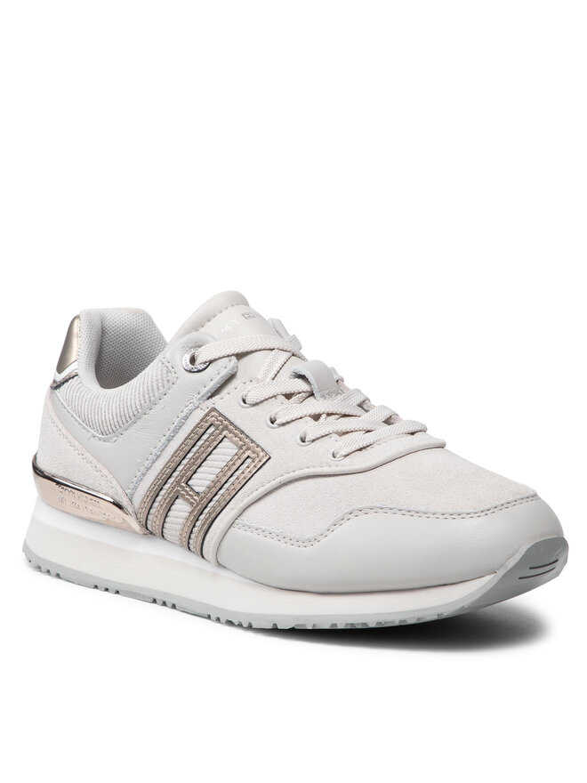 Sneakers Tommy Hilfiger Casual Material Mix City Runner FW0FW06019 Grau eschuhe