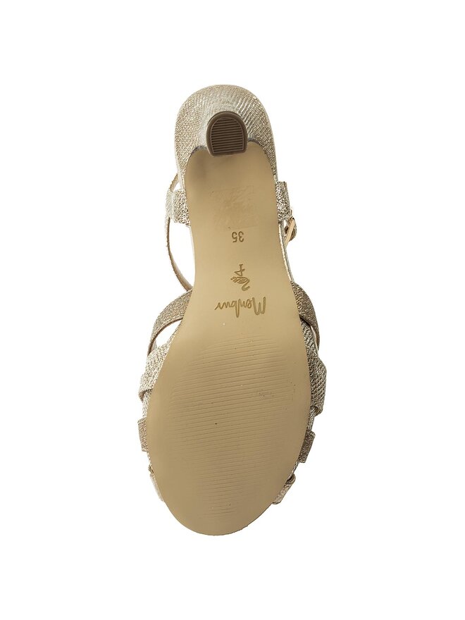 Sandalen Menbur 09556 Goldfarben | eschuhe.de