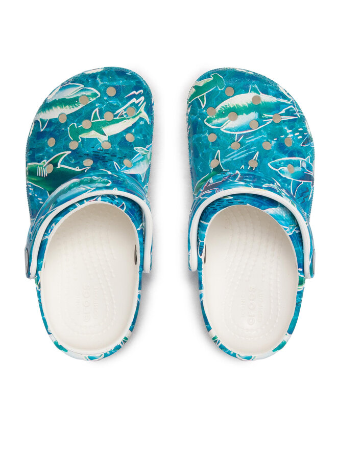 Şlapi Crocs Classic Pool Party Clog K 207826 Albastru | epantofi.ro