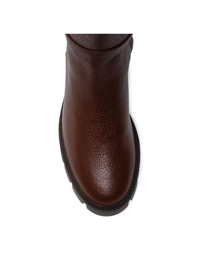 Botas altas Coach Cindy Leather Boot C5911 WAL Marrón | zapatos.es