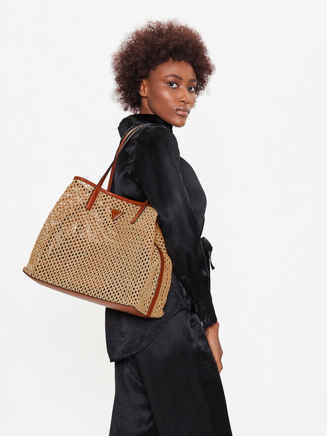 Handtasche Guess Vikky (WH) HWWH69 95240 Beige | eschuhe.de