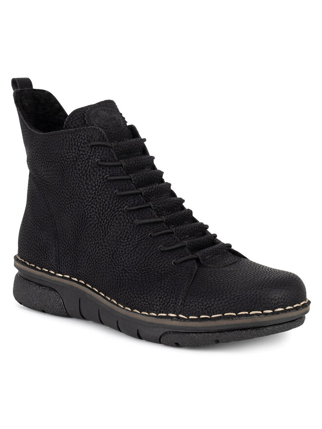Botines planos Rieker 73333-00 Negro | zapatos.es