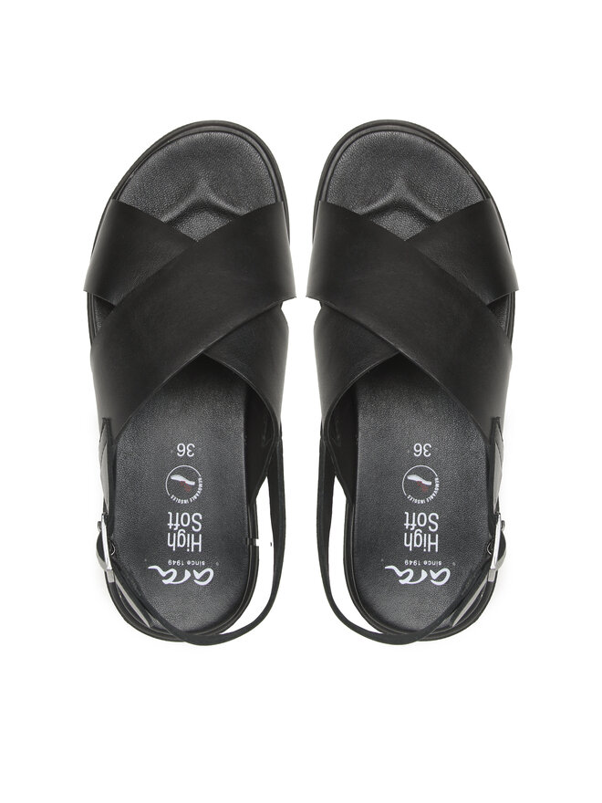 Sandały Ara 12-33516-01 Czarny | eobuwie.com.pl