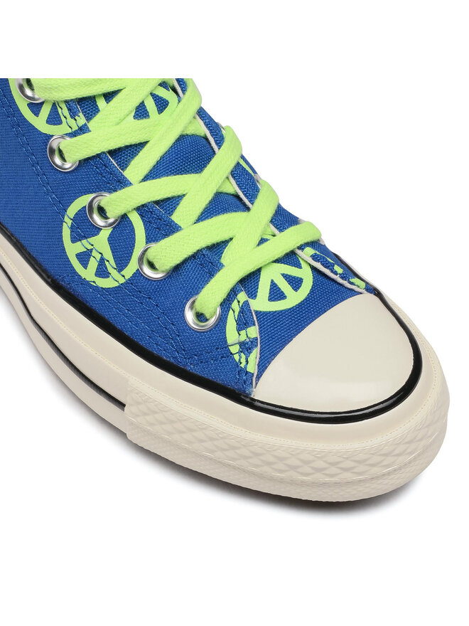 Sneakers aus Stoff Converse Chuck 70 Hi 167913C Blau | eschuhe.de