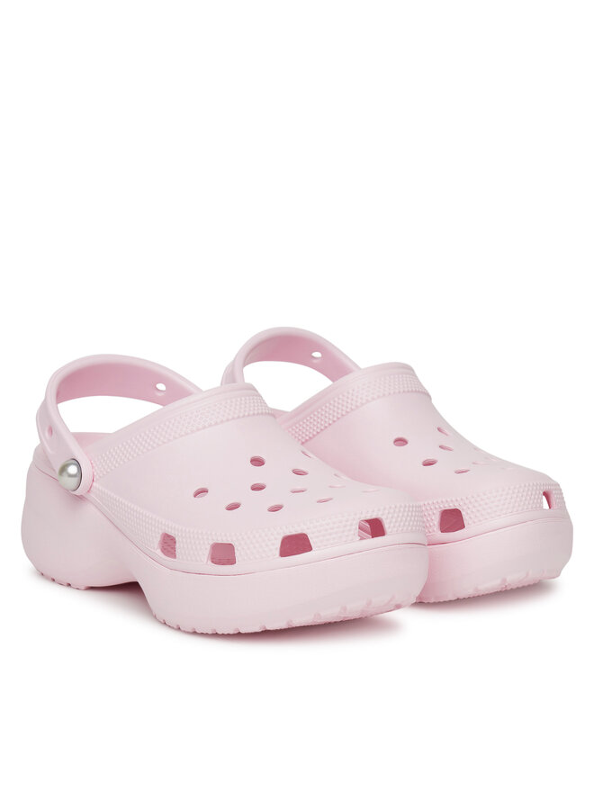 Παντόφλες Crocs Classic Platform Pearl Clog 211231 Ροζ | epapoutsia.gr