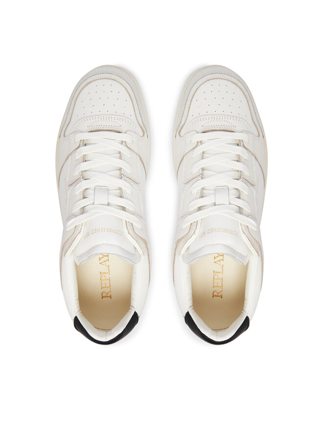 Снікерcи REPLAY GMZ7R .000.C0001L Білий | evzuttya.com.ua