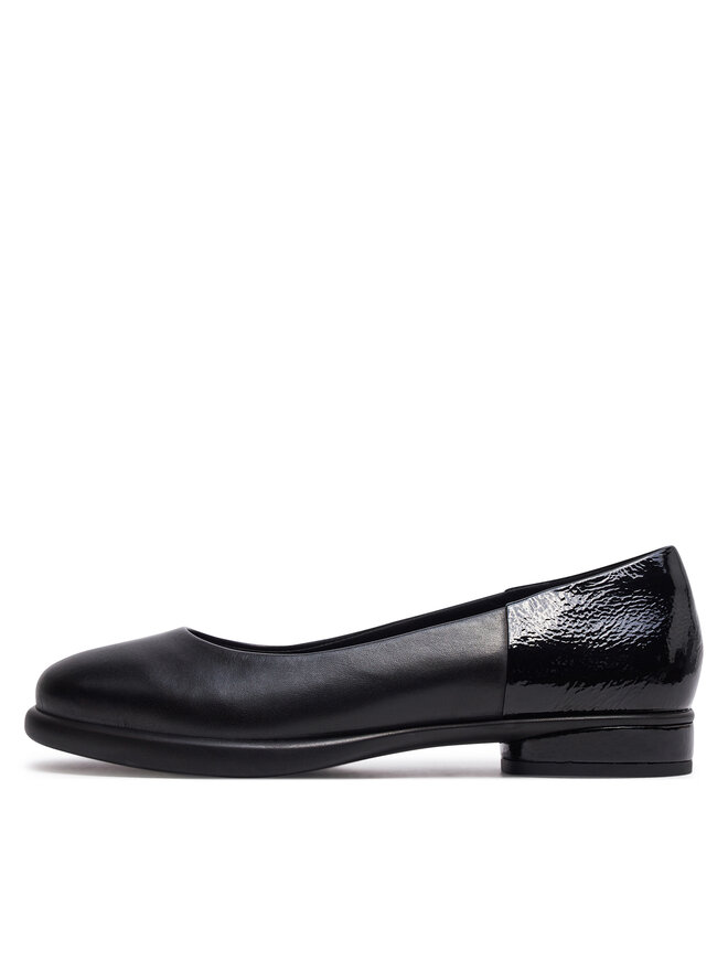 Baleriny ECCO 22230301001 Czarny | eobuwie.com.pl